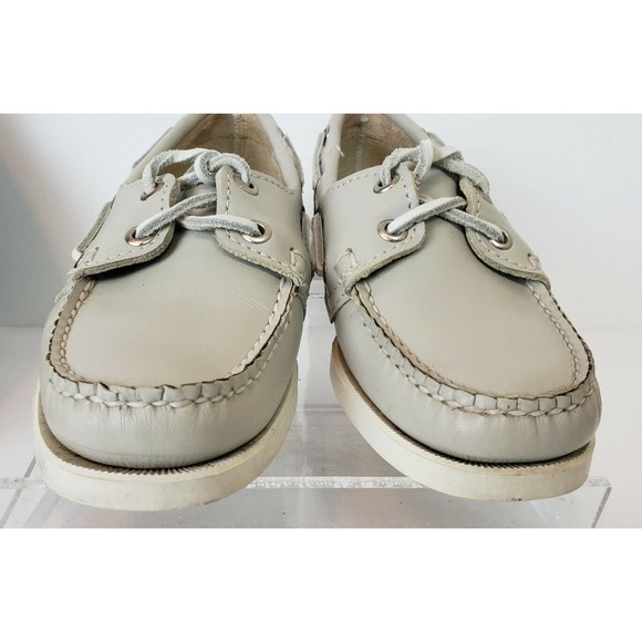 Sebago | Shoes | Sebago Docksides Womens Size 55m Light Gray Taupe Boat ...